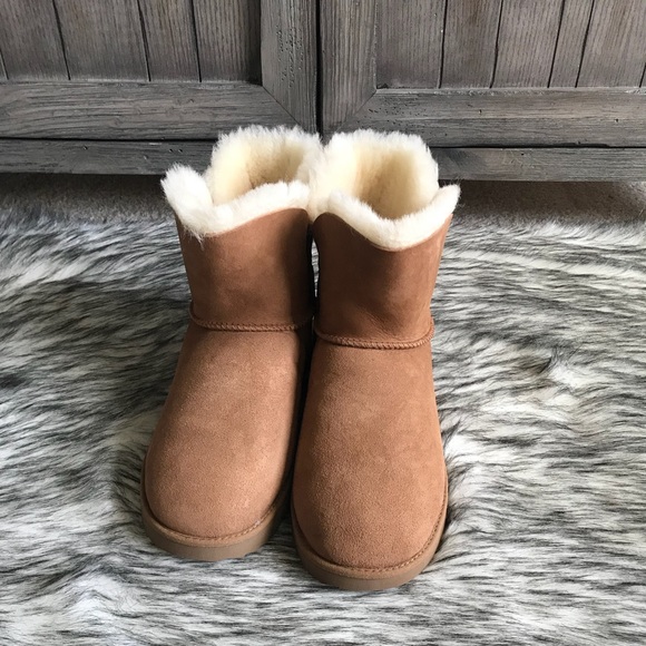 UGG | Shoes | Womens Ugg Classic Cuff Mini Boot In Chestnut | Poshmark